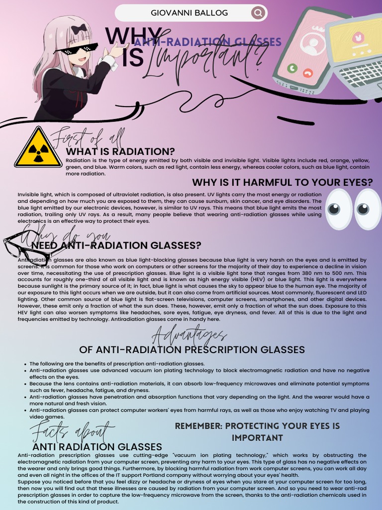 Why Anti Rads Glasses Is Important | PDF | Ultraviolet | Light