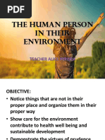 Lesson 4 The Human Person in The Environment | PDF | Ecofeminism | Ecology