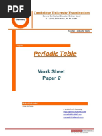 5070 o Level Chemistry Periodic Table of Elements | PDF