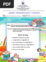 Gr-5-Performance-Task-2nd Quarter MAPEH and ARAL. PAN. | PDF