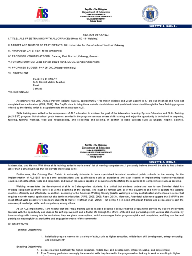 Als Proposal | PDF | Welding | Construction