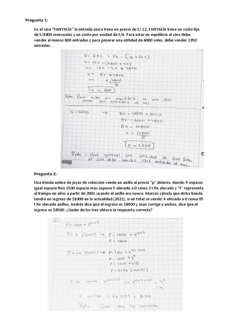 Ejercicios Resueltos | PDF