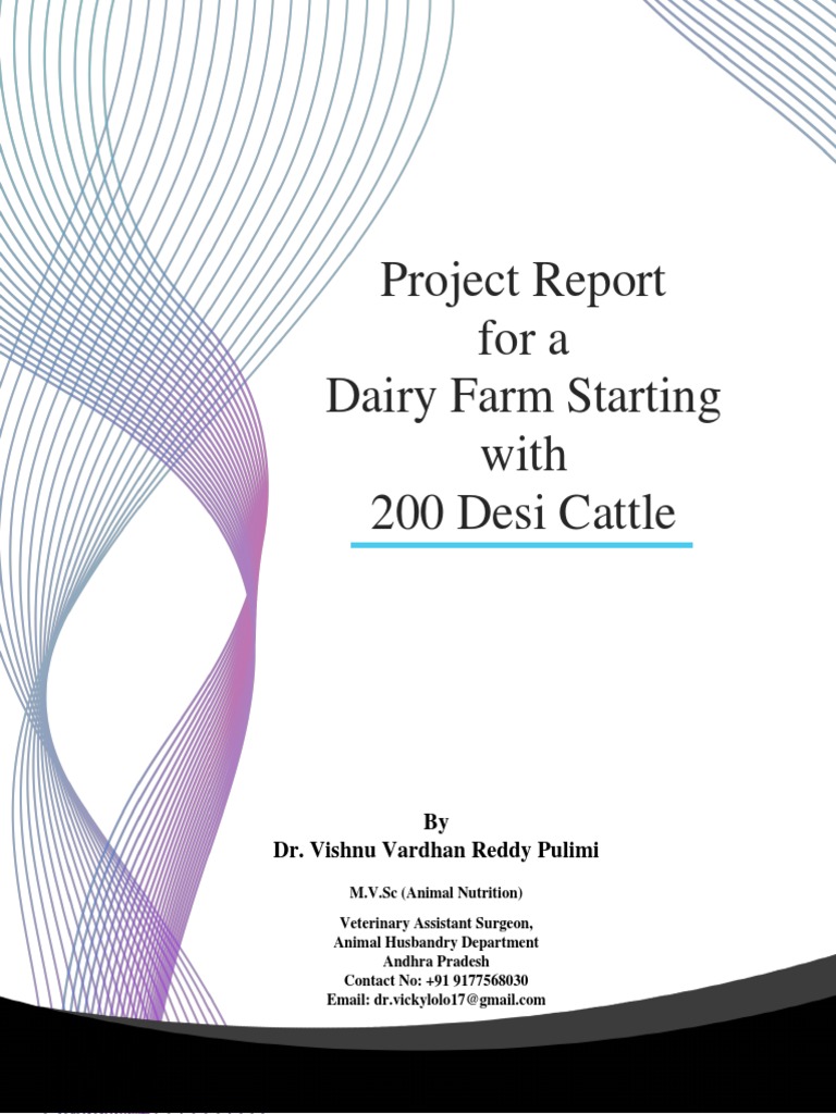 Establishing a 200 Head Dairy Farm Focusing on Indigenous Cattle Breeds ...