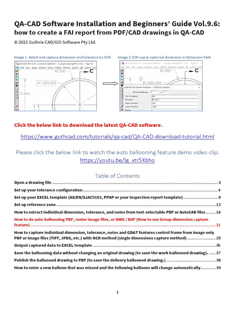 QA-CAD Software Installation Beginners Guide | PDF | Microsoft Excel ...