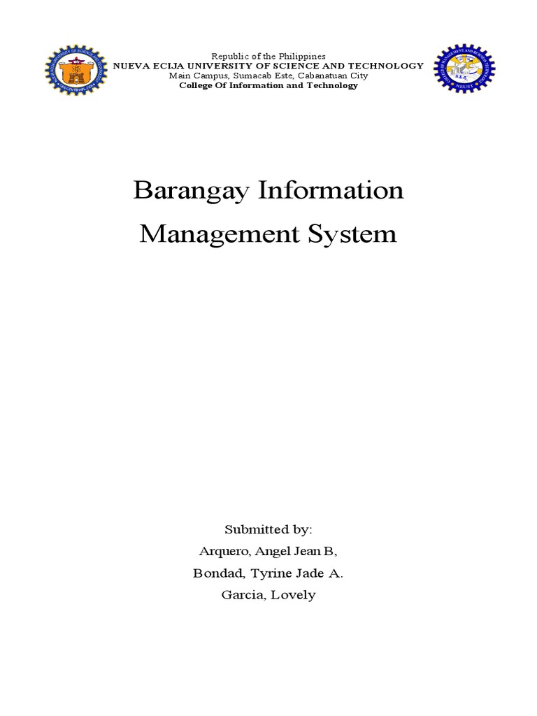 Barangay Information Management System | PDF | Information | Computer File