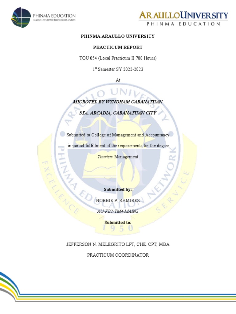 Practicum Report Norbie | PDF