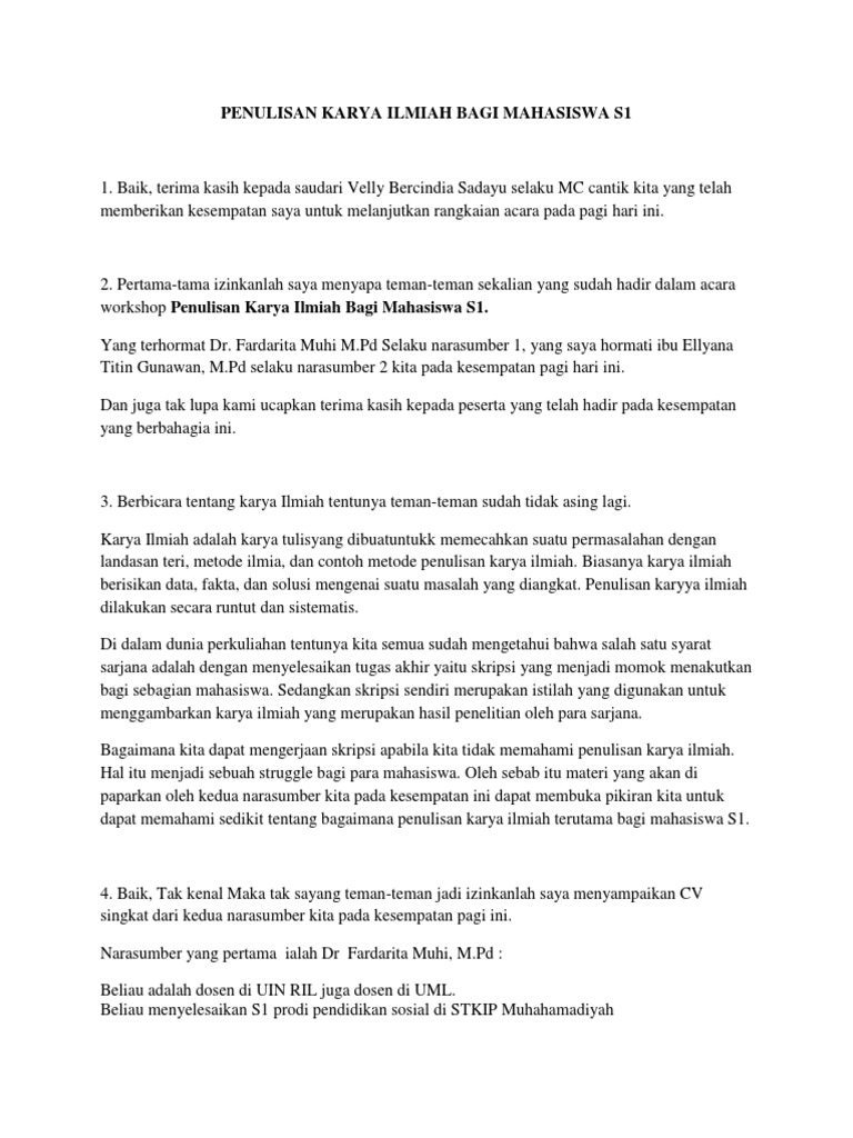 Moderator Workshop | PDF