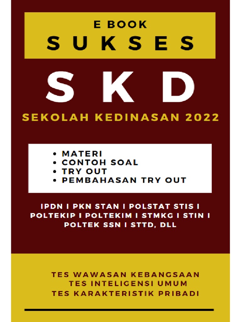 E Book SKD Sekolah Kedinasan 2022 | PDF