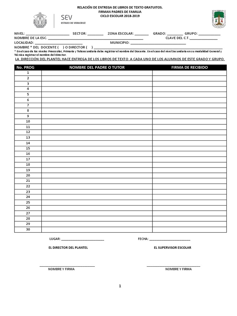 Firmas Padres CCT | PDF