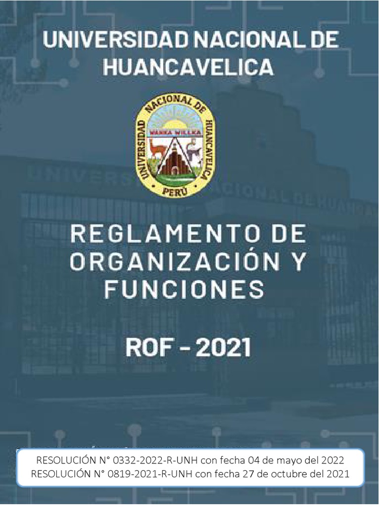 Rof - 2021 | PDF | Auditoría | Universidad
