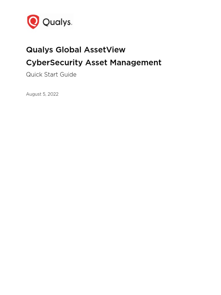 Qualys Gav Csam Quick Start Guide | PDF | Security | Computer Security
