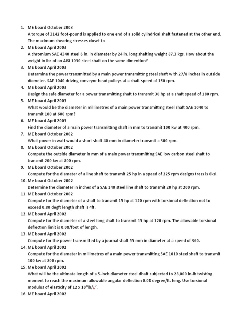 Shaft Design Calculations and Specifications | PDF | Strength Of Materials | Yield (Engineering)