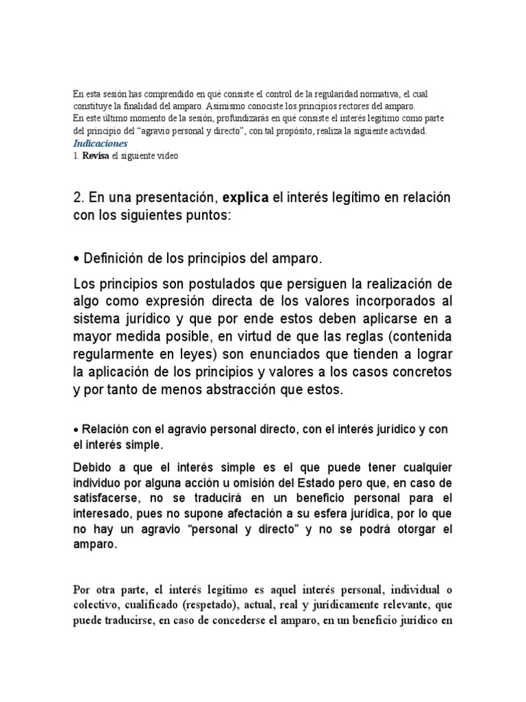 Interes Juridico | PDF