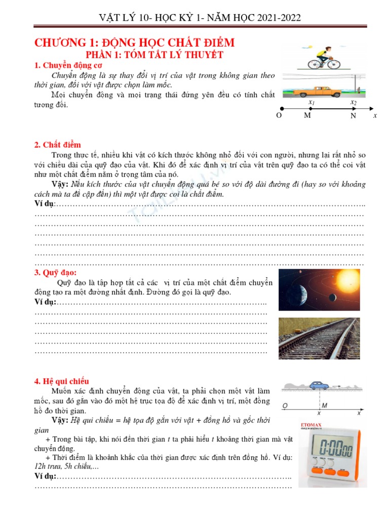 Tom Tat Ly Thuyet Vat Ly 10 7681 | PDF