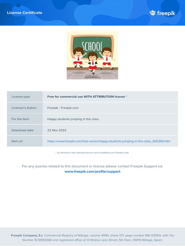 License Happy Students Jumping in The Class 830260 | PDF | License ...