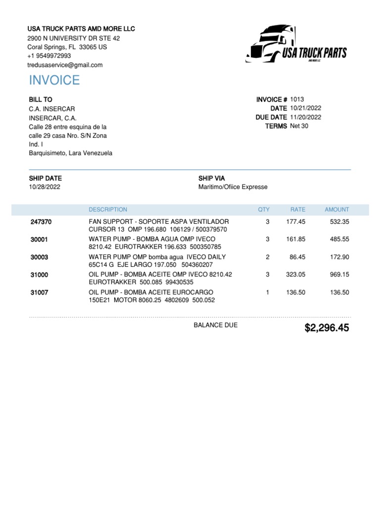 Invoice 1013 | PDF