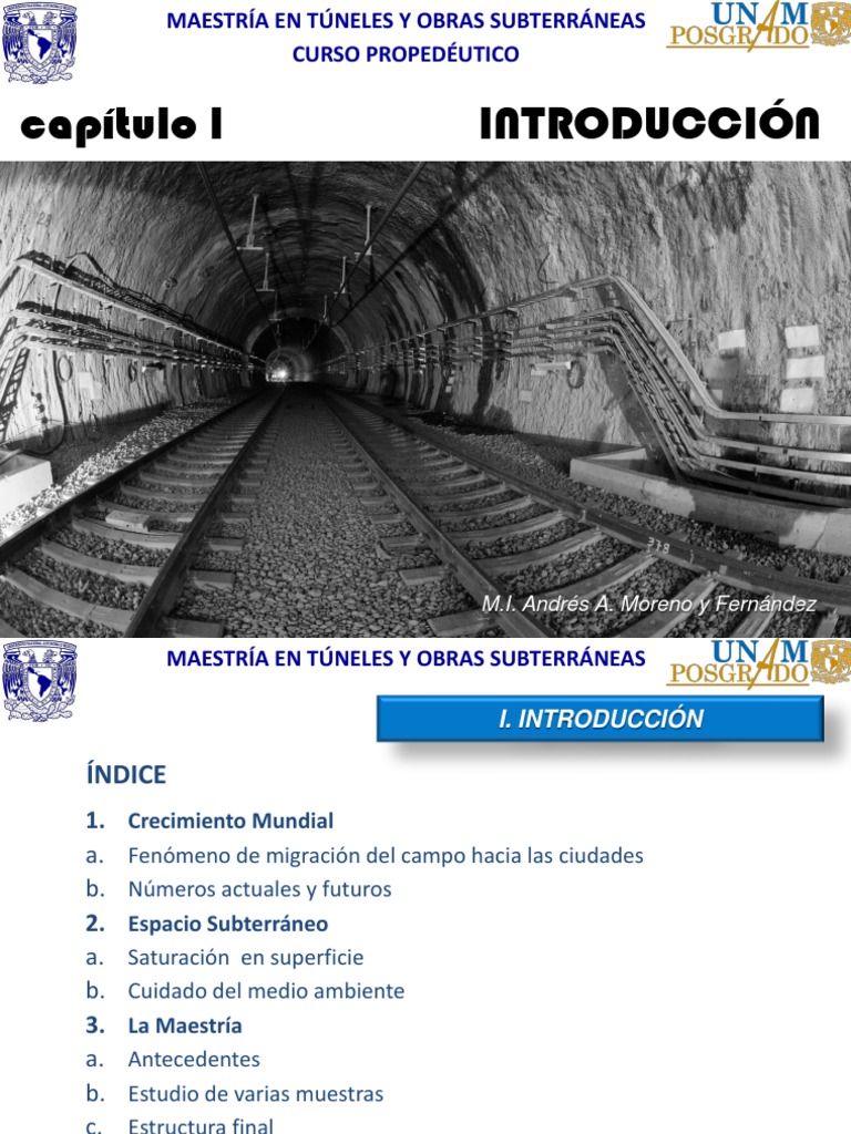 MASTER TUNELES y OBRAS SUBTERRANEAS CAPITULO I | PDF | Fractura | Extrusión
