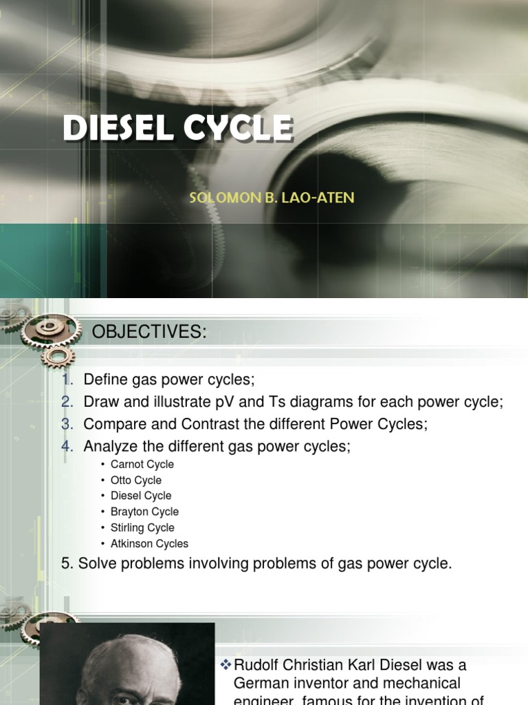 Lecture 3 IC Engine - DIESEL | PDF | Diesel Engine | Internal Combustion Engine