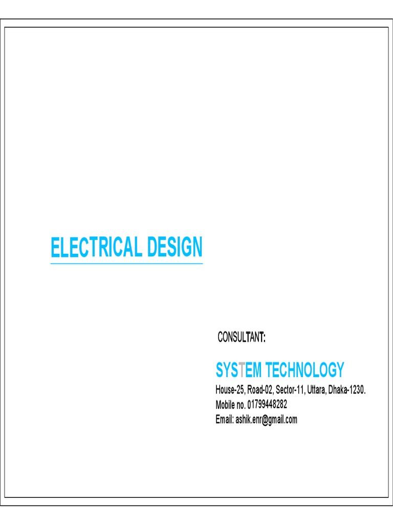 Electrical Design Layout for a Residential House | PDF | Economic ...