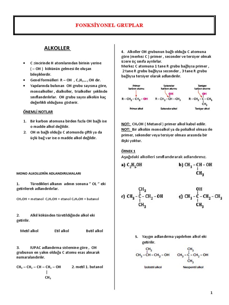 Alkol - Eter YENİ | PDF