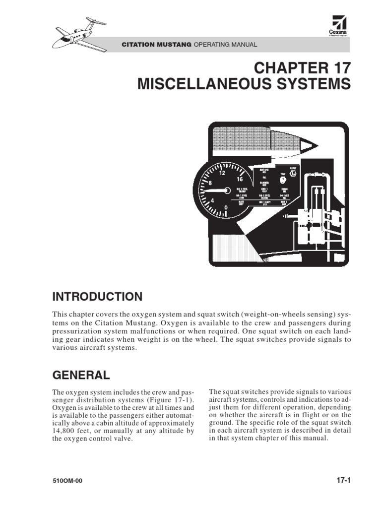Citation Mustang-Miscellaneous Systems | PDF