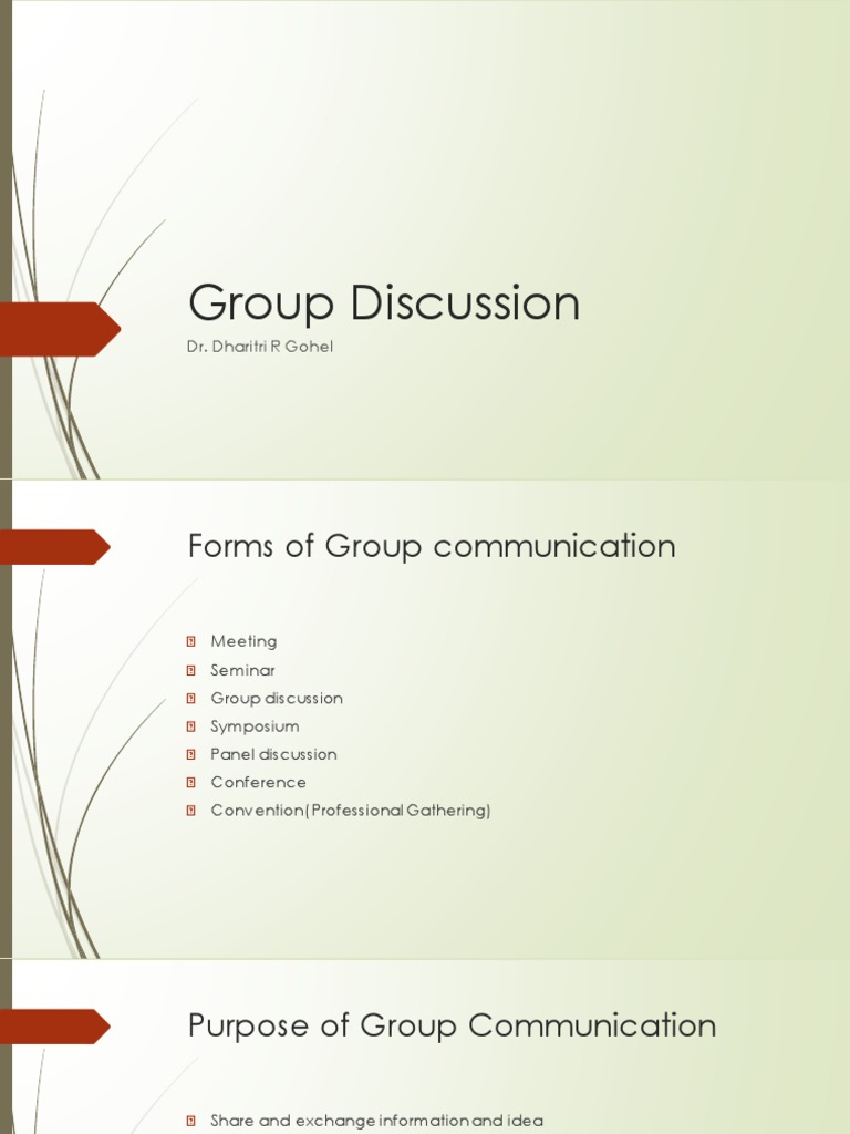 Group Discussion | PDF