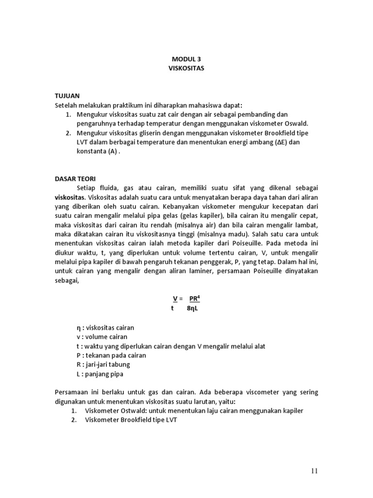 VISKOSITAS | PDF