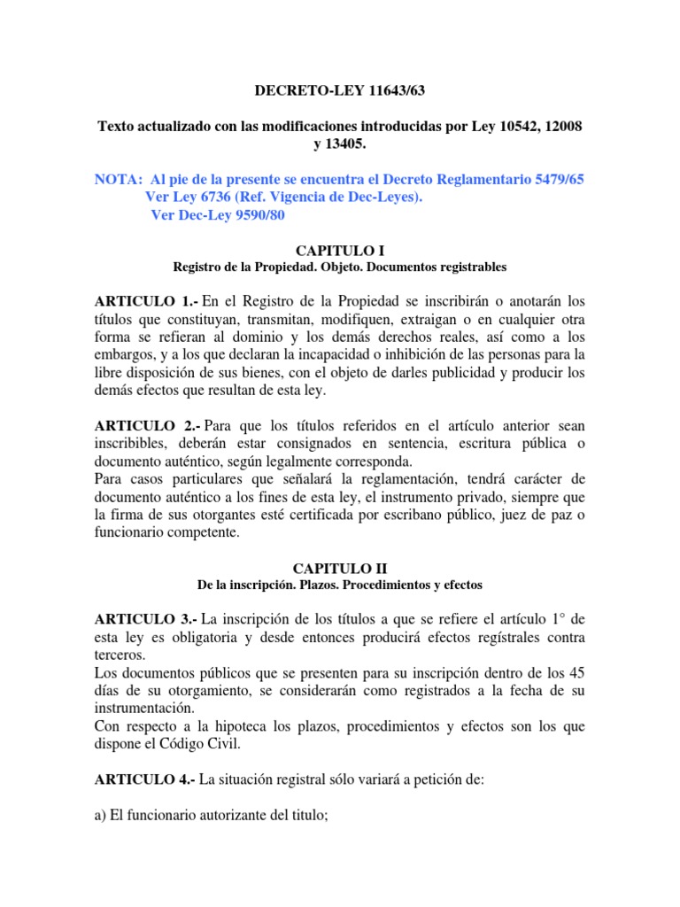 Decreto Ley 11643 Pcia Bs As | PDF
