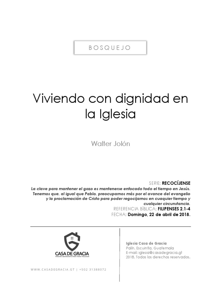 13 Viviendo Con Dignidad en La Iglesia | PDF | Jesús | Amor