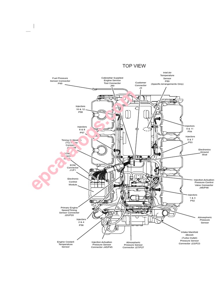 Caterpillar 3412E Industrial Engine Shematics Electrical Wiring Diagram | PDF | Fuel Injection ...