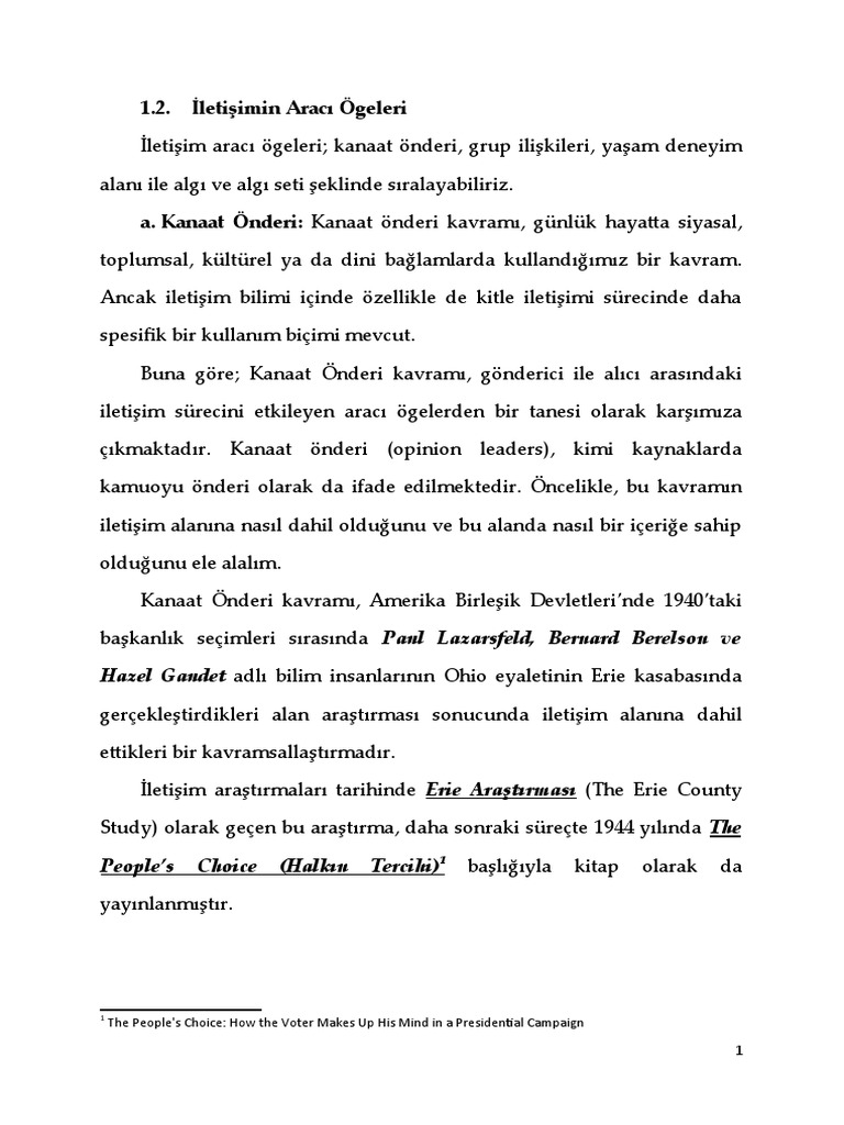 İletişim Bilimi 6. Hafta | PDF