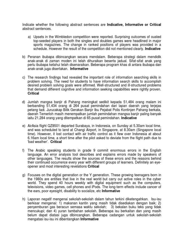 Abstract Exercise Nov 2019 | PDF | Science | Cognition