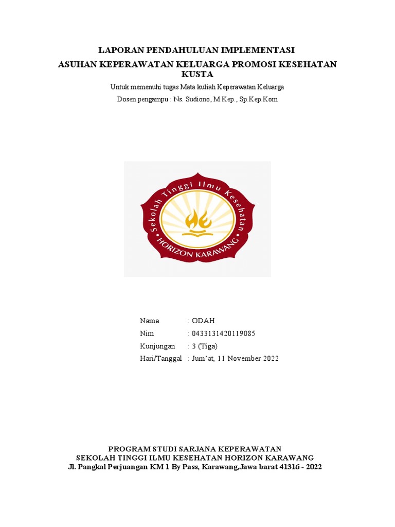 LP Promkes Kusta Odah | PDF