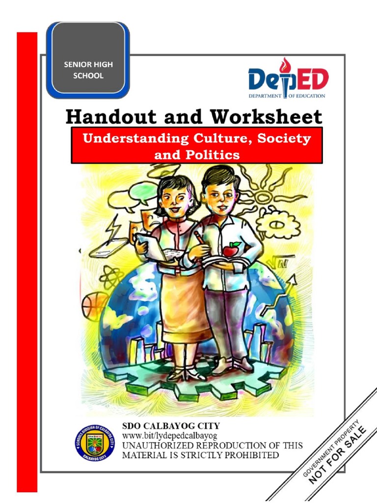 UCSP Week 4 Handouts & Worksheets Q1 | PDF