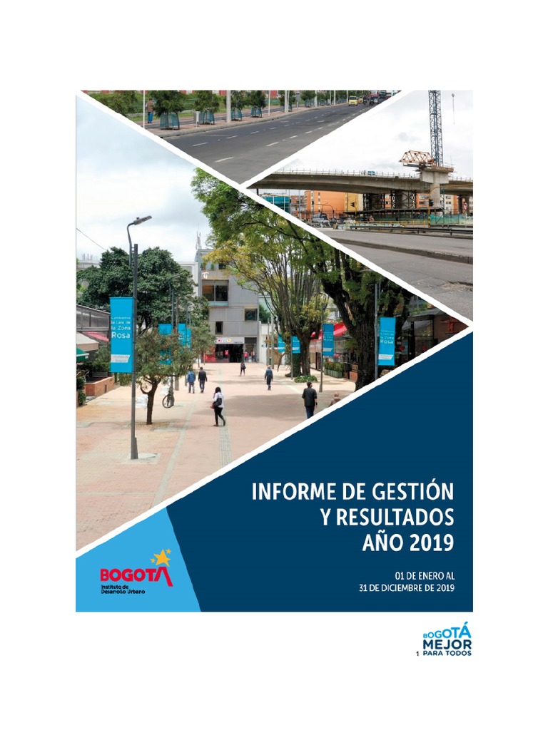 Informe de Gestión 2019 Definitivo Idu | PDF | Planificación | Presupuesto