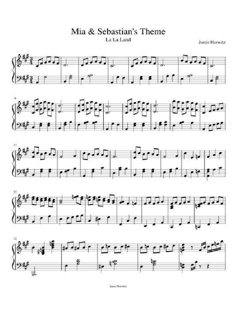 Mia and Sebastian's Theme | PDF