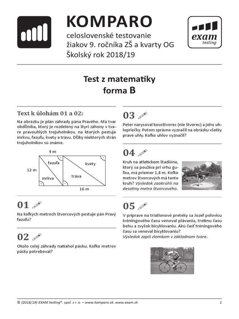 KOMPARO 2018-19 Zadanie | PDF