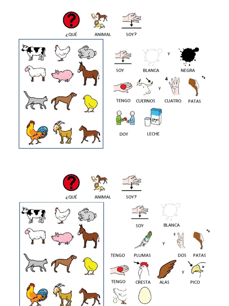 Adivinanzas Los Animales de La Granja | PDF | Ornitología | Aves