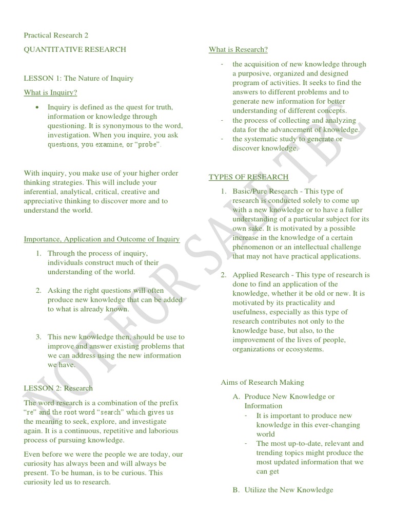 Practical Research 2 | PDF | Statistics | Dependent And Independent Variables