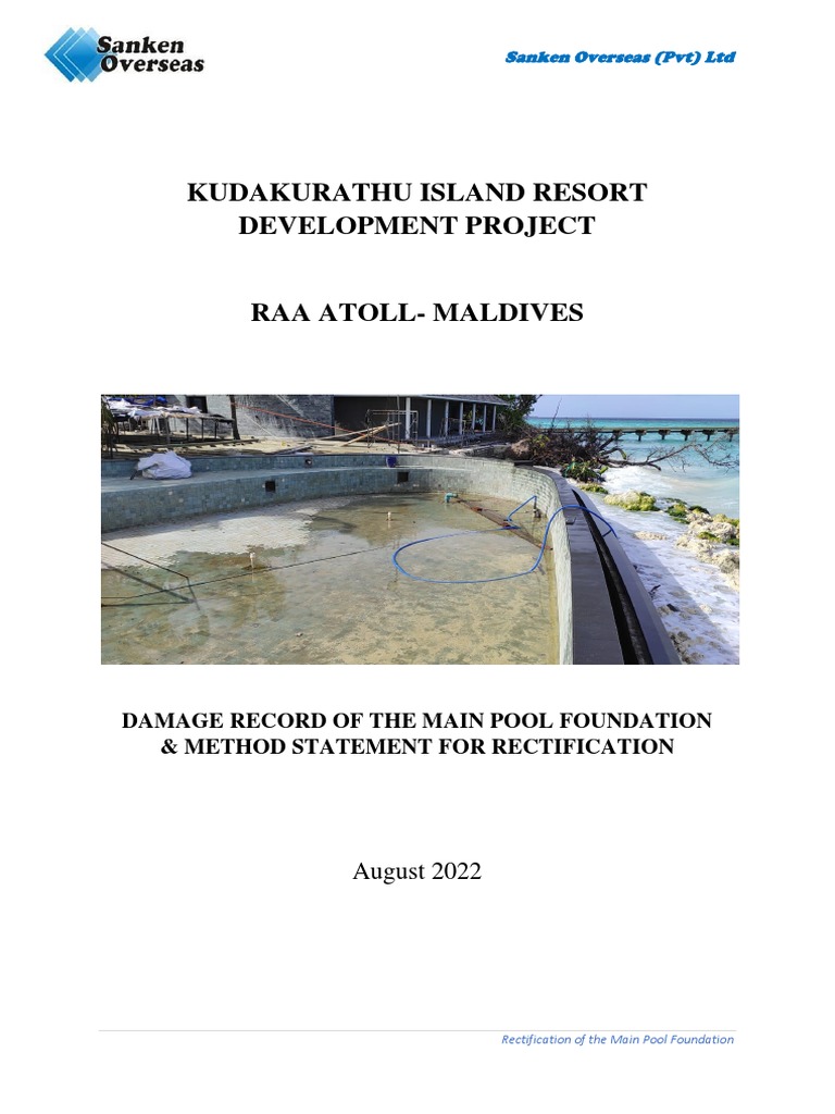 Damage Record of The Main Pool | PDF