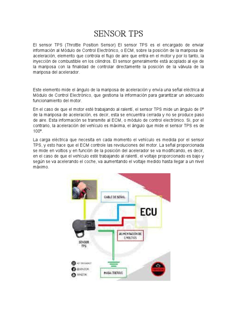 Investigacion Sensor TPS | PDF | Electrónica | voltaje