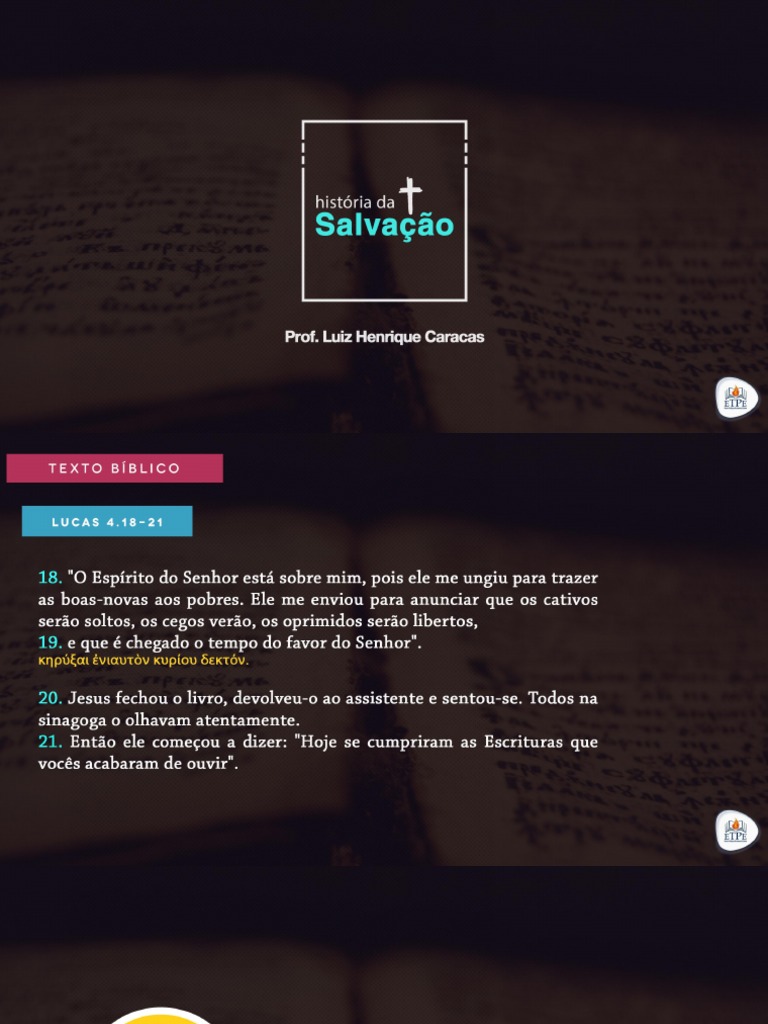 História Da Salvação Uma Introdução Pdf