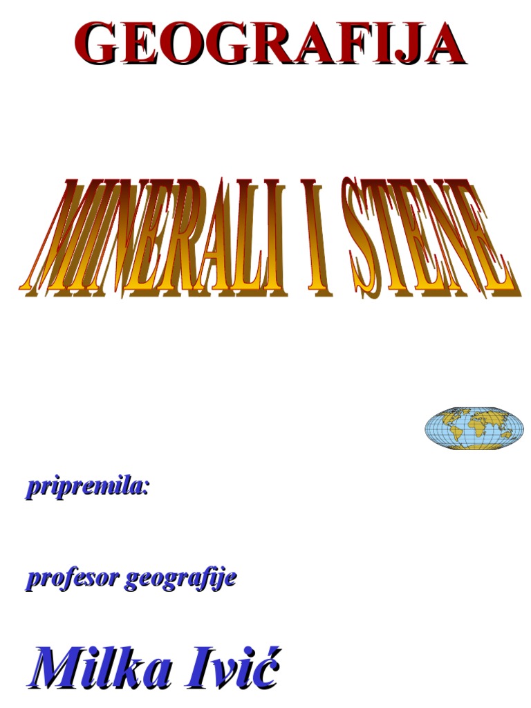 Stene I Minerali | PDF