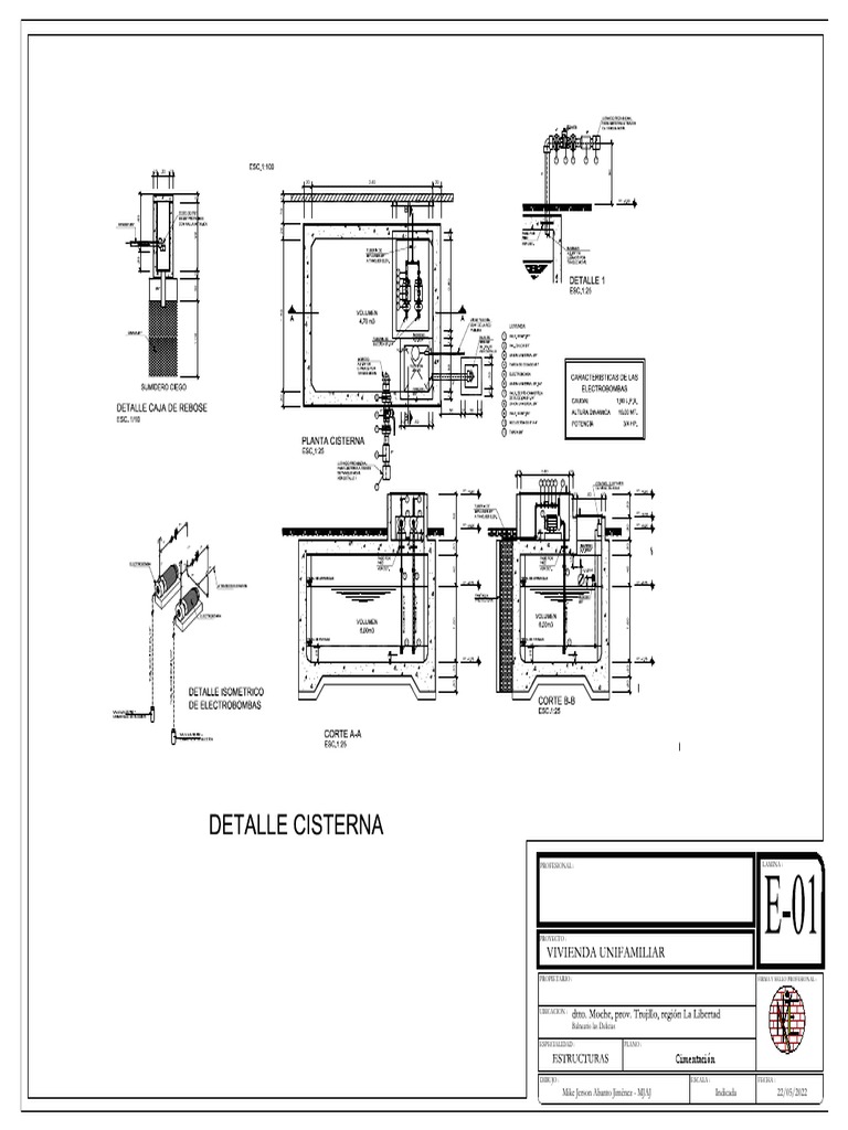 Detalle Cisterna | PDF