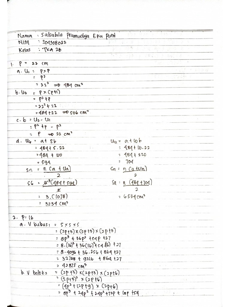 TKA2B - 16 - Salsabila Pramudya Eka Putri - 204308022 (Tugas 2) | PDF TKA2B - 16 - Salsabila Pramudya Eka Putri - 204308022 (Tugas 2) | PDF