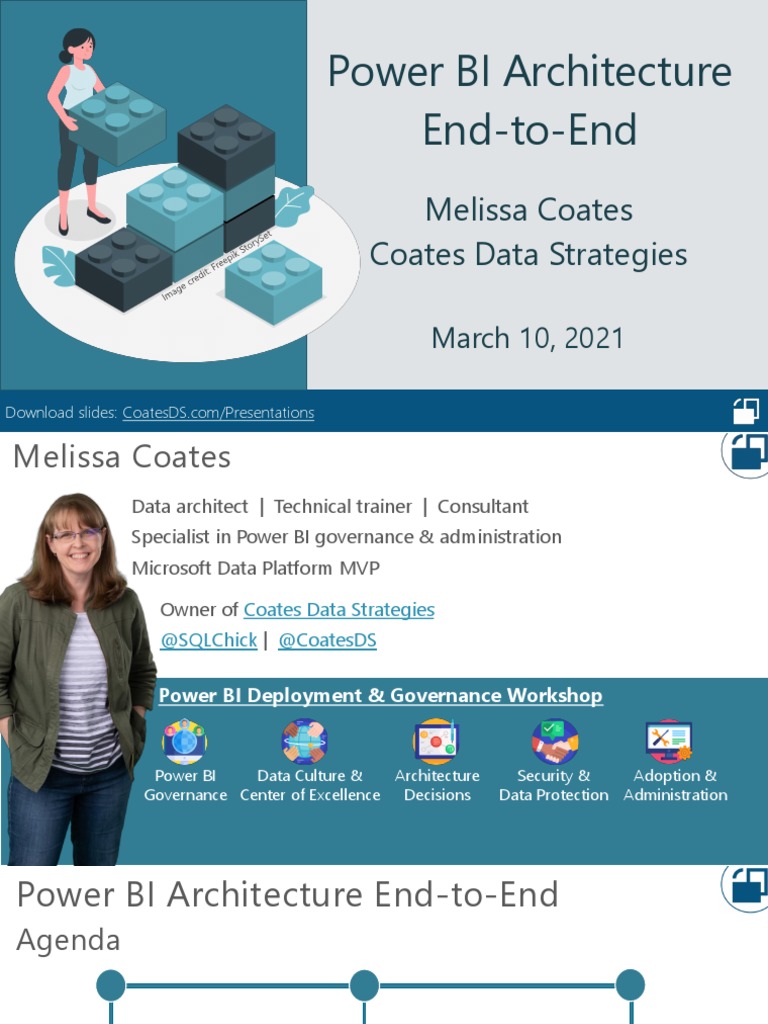 PowerBIArchitectureEndToEnd MelissaCoates | PDF | Microsoft Azure ...