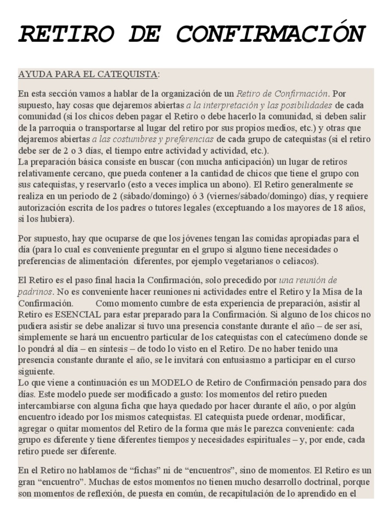 Retiro de Confirmación | PDF | Orgullo | Diez Mandamientos