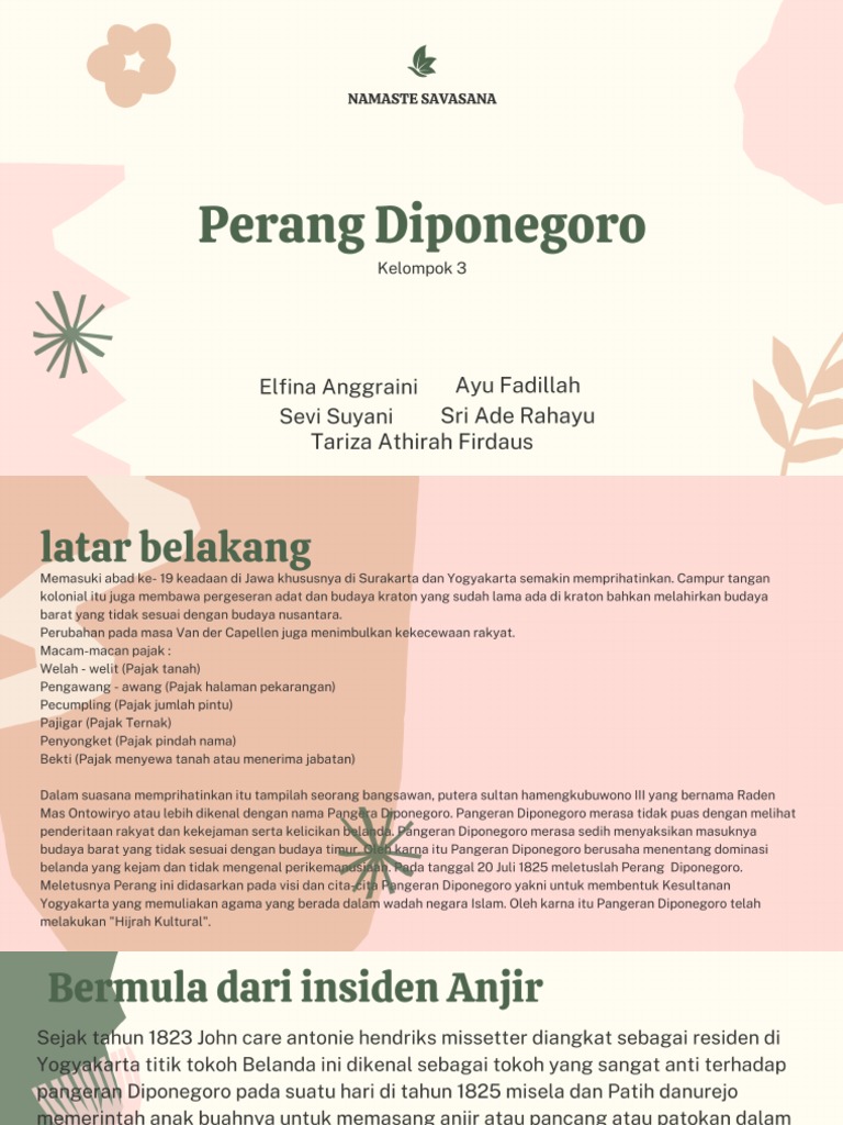 Perang Diponegoro | PDF