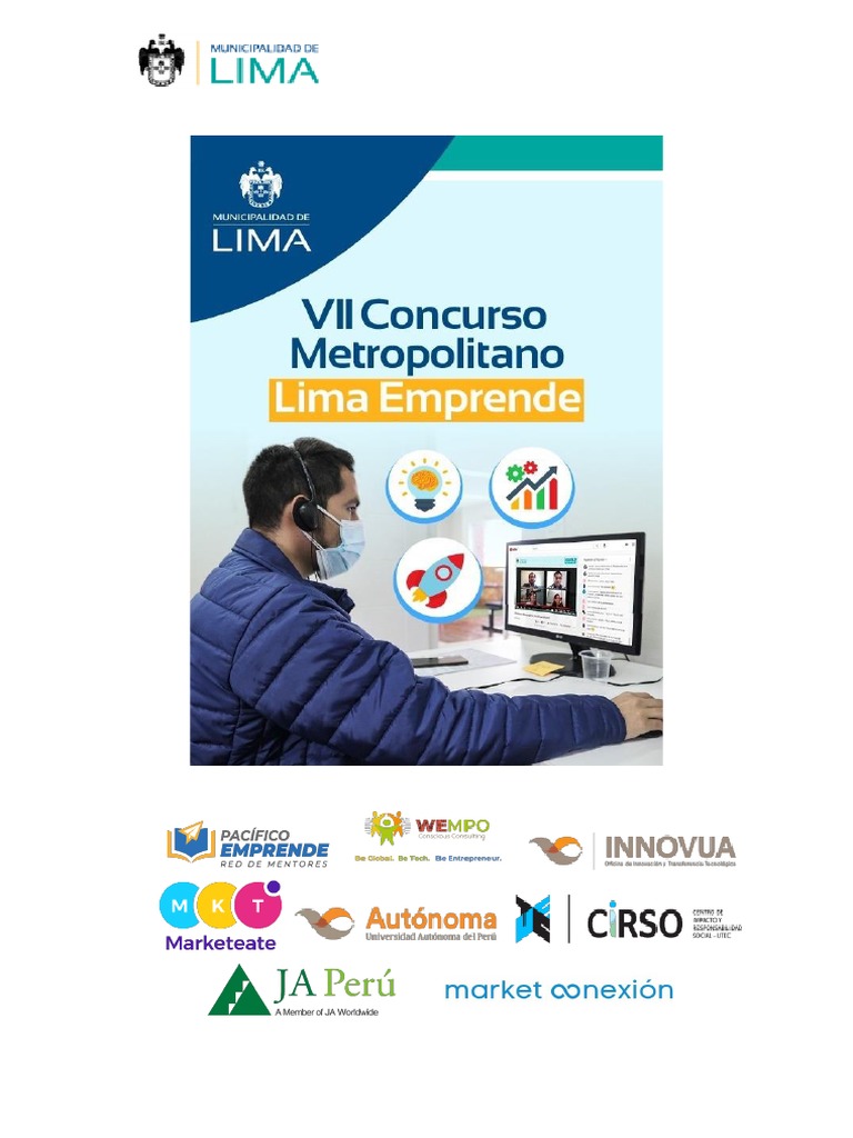 1.bases Del Vii Concurso Metropolitano Lima Emprende 2022 | PDF | Evaluación | Iniciativa ...