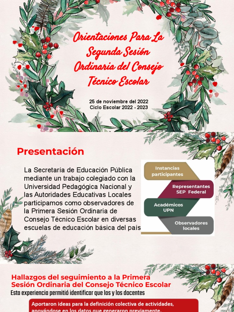 Presentacion 2da. Sesion Ordinaria Cte Noviembre 2022 | PDF